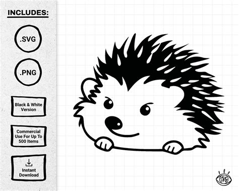 Egel Svg Egel Png Leuke Egel Svg Egel Clipart Etsy België