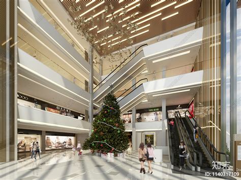 现代商场中庭su模型下载【id 1140317109】 知末su模型网