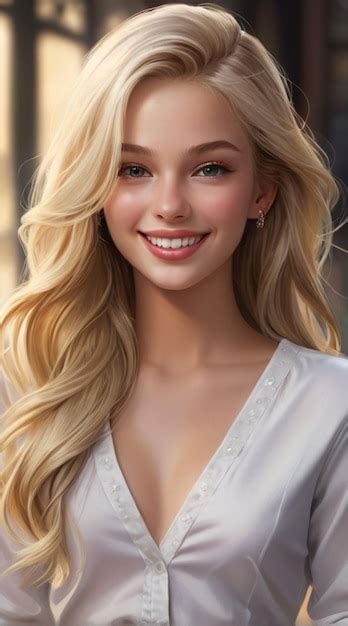 Premium Photo A Beautiful Young Woman From United States Of America A614