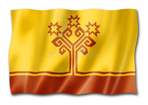 Chuvash State Republic Flag Russia Stock Illustration