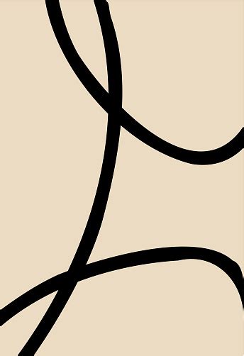 Seni Abstrak Minimalis Modern Dekorasi Dinding Modern Ilustrasi Stok