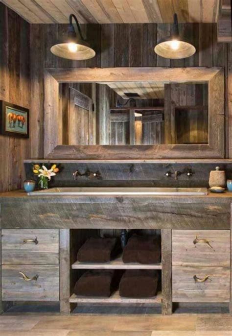 50 Perfect Rustic Farmhouse Bathroom Design Ideas Sweetyhomee