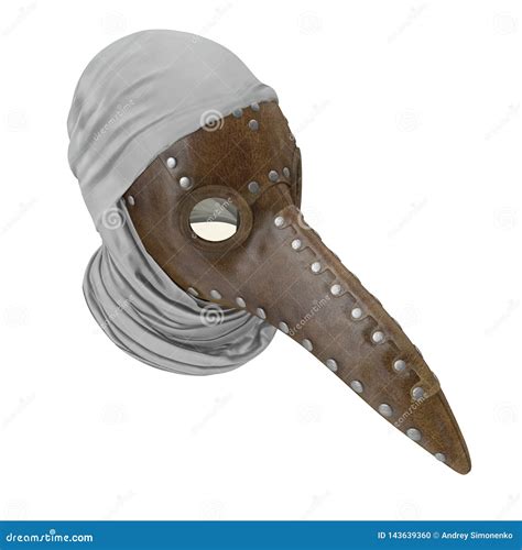 瘟疫mask Isolated医生在白色背景3d例证的 库存例证 插画 包括有 例证 疾病 143639360