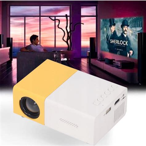 Проектор мультимедийный портативный мини кинотеатр с динамиком и пультом Led Projector фото