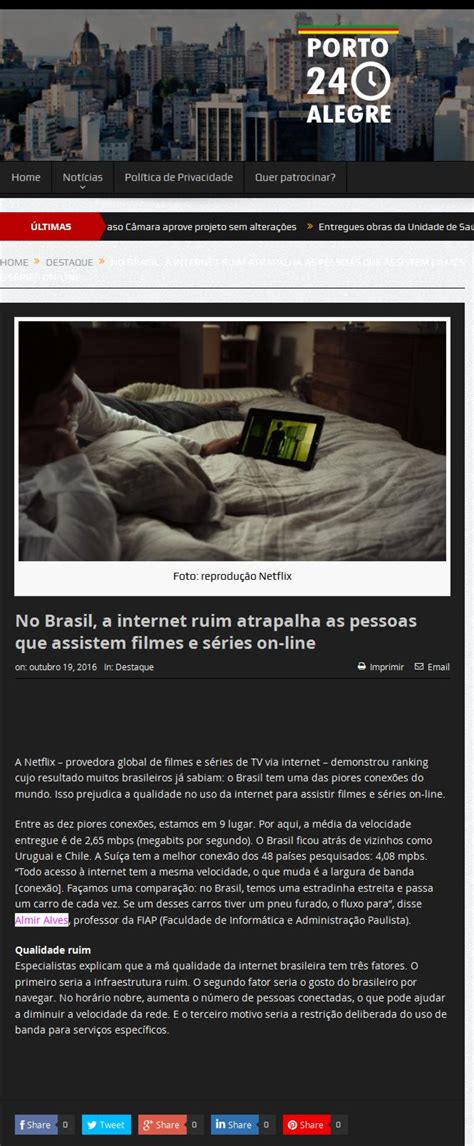 Site Porto Alegre 24 Horas Notícias No Brasil A Internet Ruim