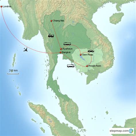 Stepmap Viajes A La Lata 2 Landkarte Für Asia