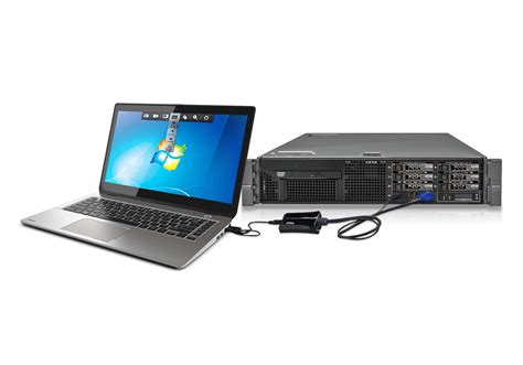 Laptop Usb Kvm Console Crash Cart Adapter With Displayport To Vga And Hdmi To Vga Adapters