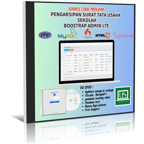 Jual Source Code Aplikasi Pengarsipan Surat Tata Usaha Sekolah Berbasis