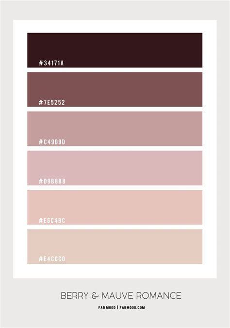Berry And Mauve Romance Bedroom Color Palette Pink Bedroom Colour
