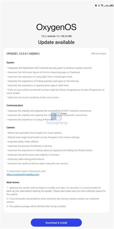 Oneplus Open Update Delivers A Bunch Of Camera And System Improvements