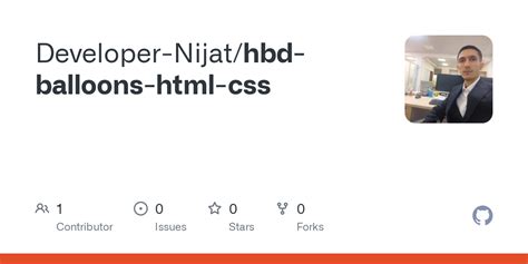 Github Developer Nijathbd Balloons Html Css