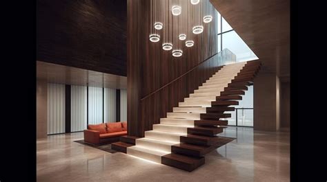 Premium Ai Image Stairs