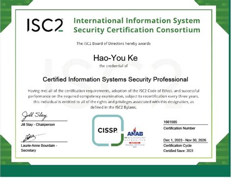 Andy Ke On Linkedin Cissp Ics2 Cissp Wuson 13 Comments