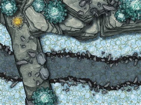 Winter Cliff Road Ambush Inkarnate Create Fantasy Maps Online