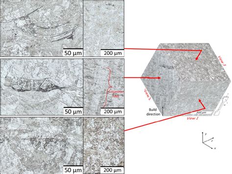Microstructure Profile For 45° Build Direction Download Scientific Diagram