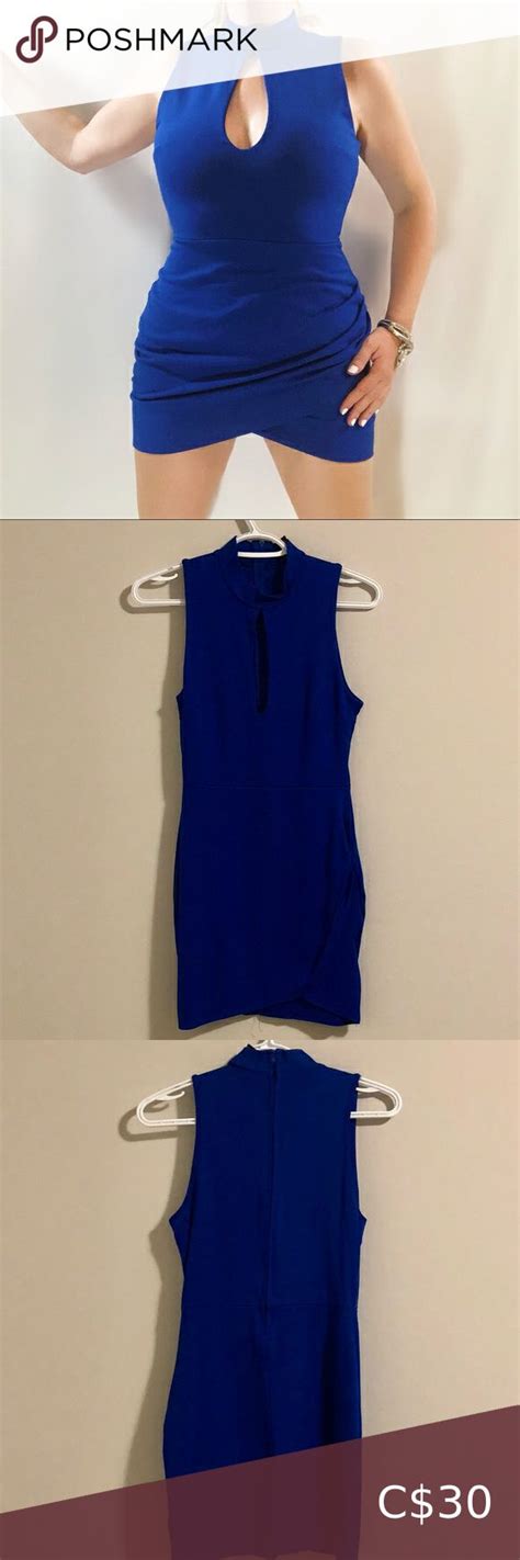 Revamped Body Con Micro Mini Cobalt Blue Dress Cobalt Blue Dress Micro Mini Dresses Blue