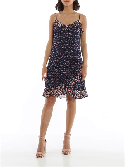 Short Dresses Michael Kors Georgette Floral Slip Dress Ms08zkbdyf624