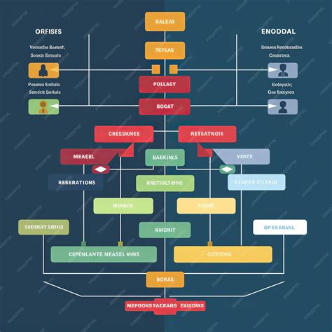 Premium Ai Image Illustration Of An Organizational Hierarchy Such As