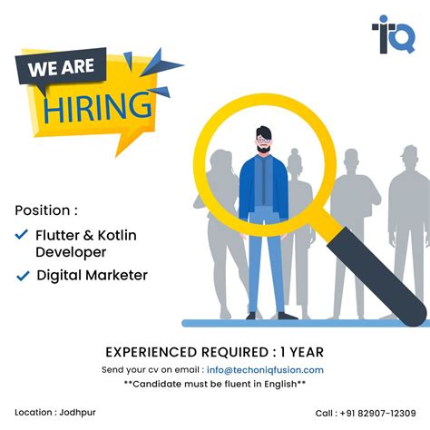 Techoniq Fusion It Solutions On Linkedin Job Flutter Kotlin