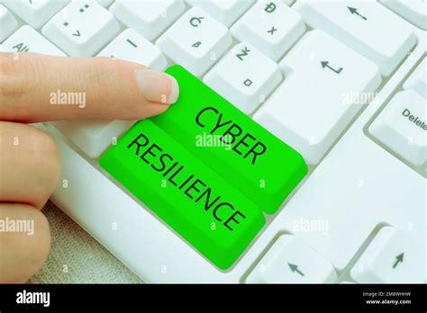 Conceptual Caption Cyber Resilience Conceptual Photo Measure Of How