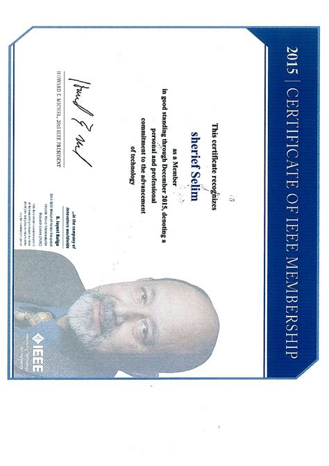 Ieee Experience Certificate Pdf