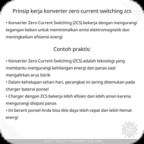 Prinsip Kerja Konverter Zero Current Switching Zcs