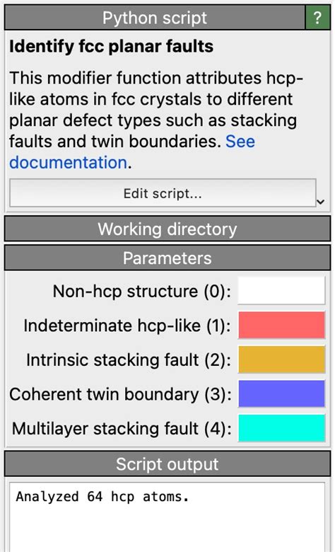 identify fcc planar faults pro — ovito user manual 3 13 0 dev dev3 13 0