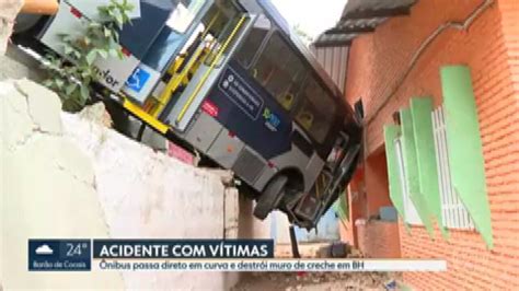 Vídeo Acidente De ônibus Deixa Feridos Em Bh Mg1 G1