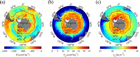 Spatial Distributions Of A Nitrate Intercept B B Surface Nitrate