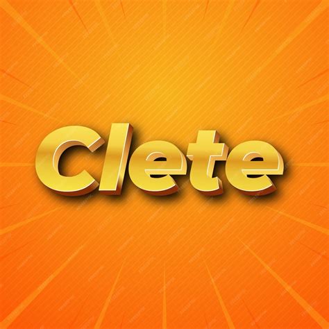 Premium Photo Clete Text Effect Gold  Attractive Background Card