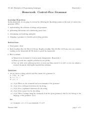 Sol1 342 Pdf CS 342 Principles Of Programming Languages Homework 1