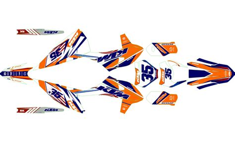 Kit déco KTM EXC EXC F 2020 2023 Racing Kitdeco moto fr