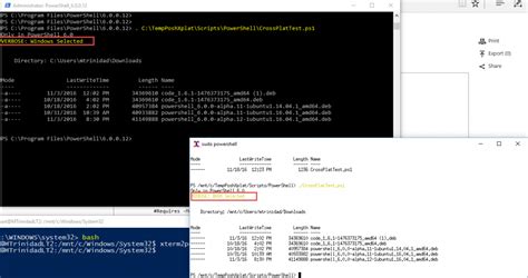 powershell open source looking into windows 10 bash linux subsystem