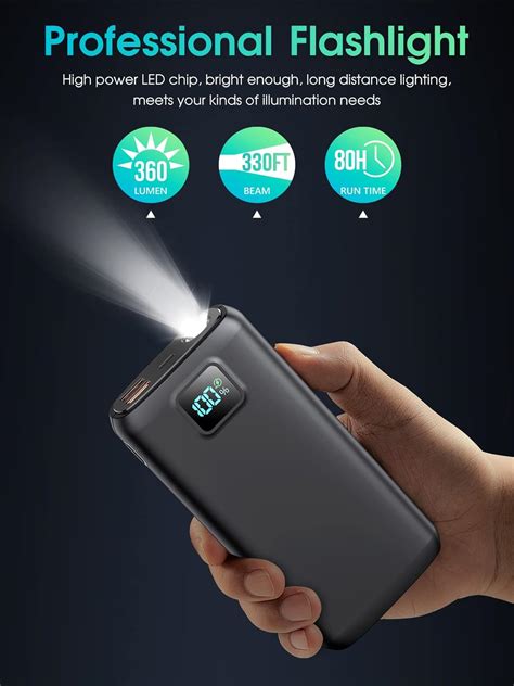 Buy Portable Charger Power Bank MAh Power Bank PD W And QC Quick Charging Built In