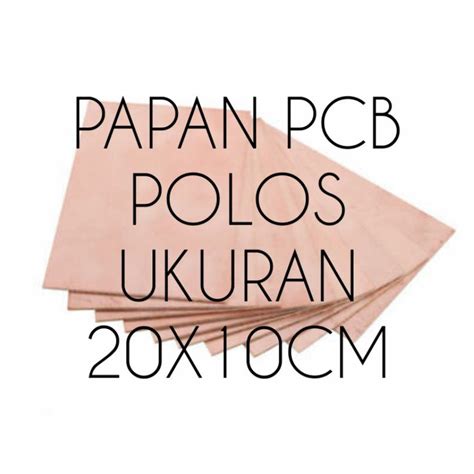 Jual Papan Pcb Polos Rangkaian Sirkuit Cetak Fiber Fr4 Satu Sisi Single Layer Copper Clad