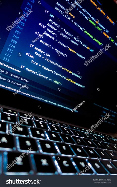 Software Development Software Source Code Programming Stock Photo
