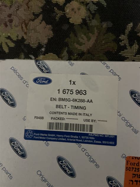 1675963 Ремень ГРМ / 1,25-1,6 Zetec-S/Duratec/Ecoboost 10~ Ford ...
