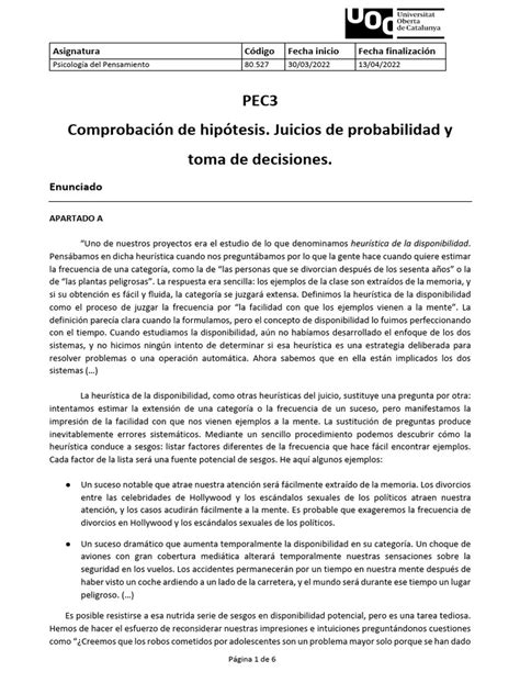 Pec 3 Pdf Heurístico Pensamiento
