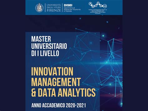 Master Innovation Management And Data Analitycs Federmanager Toscana