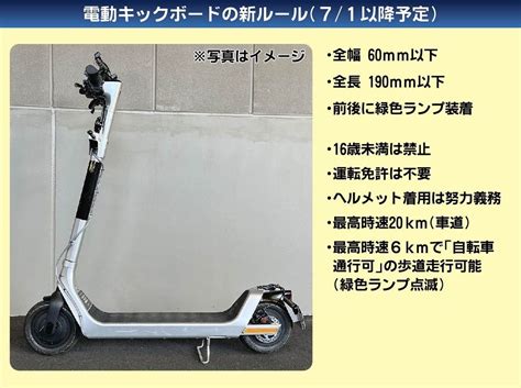 電動キックボードが免許不要に 7月から新ルール適用 16歳以上で最高20km Hまで｜交通・物流・架装｜net＋