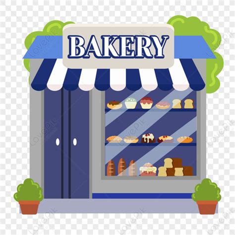 Blue Creative Bakery 클립 아트 푸른 식물 케이크 Png 일러스트 무료 다운로드 Lovepik