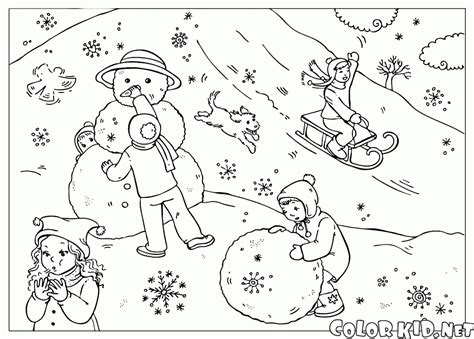 Ausmalbilder Rodeln