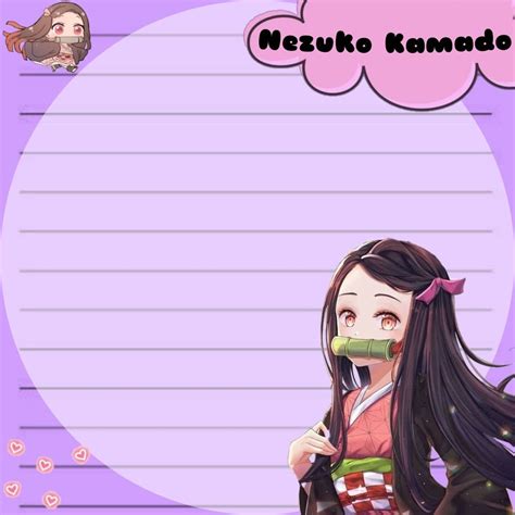 Notas Nezuko Imprimibles Notas Notas Bonitas Cuaderno De Notas Porn
