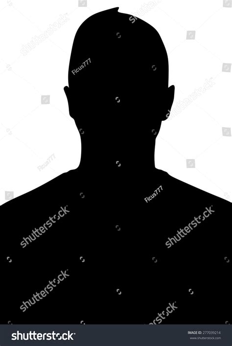 Man Silhouette Profile Picture เวกเตอร์สต็อก ปลอดค่าลิขสิทธิ์