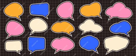 Premium Vector Frames Handdrawn Style Text Frames Geometric Shapes Shapes Abstract Message Windows