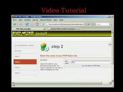 Video Tutorial CMS PHP NUKE YouTube