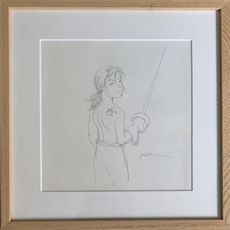 ENRICO MARINI Dédicace LE SCORPION Dessin original signé Autographe Signed EUR