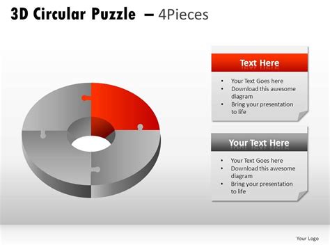 D Circular Puzzle Pieces Powerpoint Presentation Slides Powerpoint Slide Clipart Example