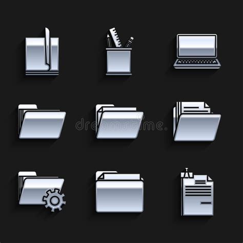 Set Document Folder File Document And Binder Clip Folder Settings
