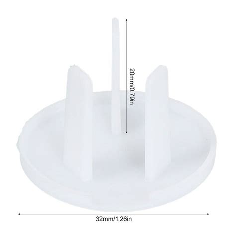 플라스틱 콘센트 커버 안전 콘센트 커버 유아 교정 전기 소켓 콘센트 플러그 3 구 어린이 보호 50 팩 안전